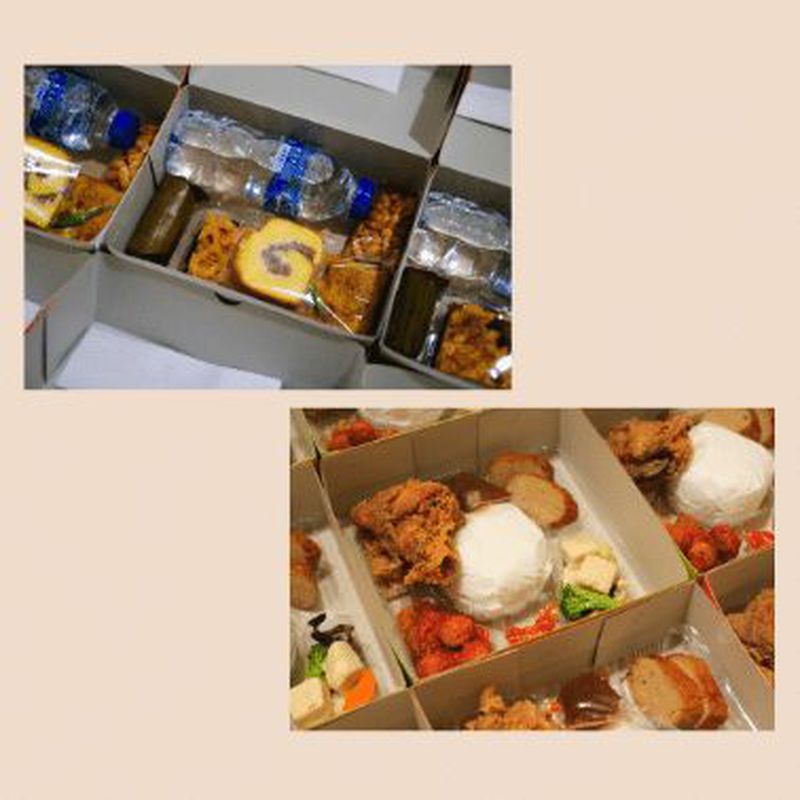 Paket Nasi & Snack Box A (by Indi Catering)