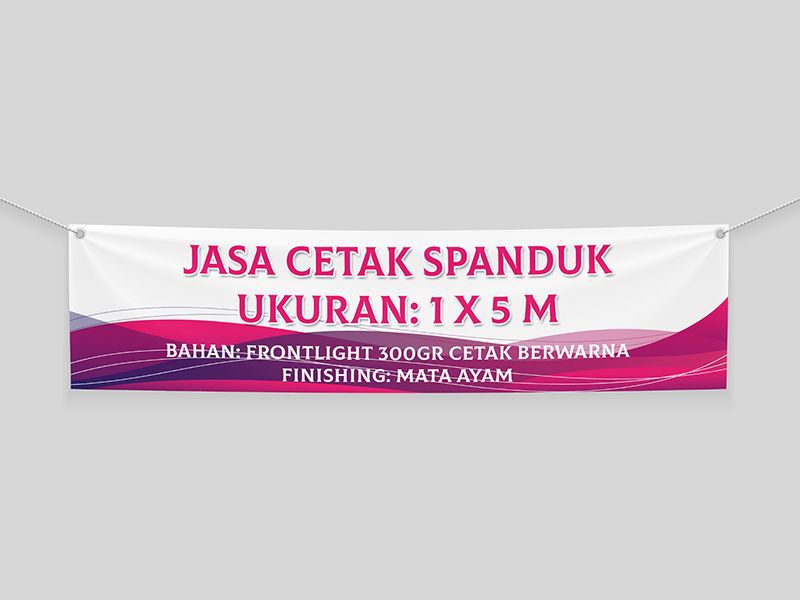 Jasa Cetak Spanduk 1 x 5 M