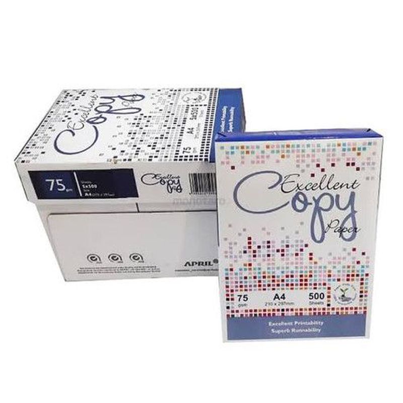KERTAS HVS A4 EXCELLENT 75 GRAM COPY PAPER