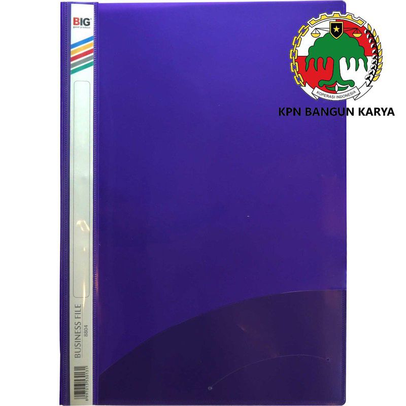 BIG good Business File / Map Bisnis / Map Acco F4 Folio MF-8804 Ungu