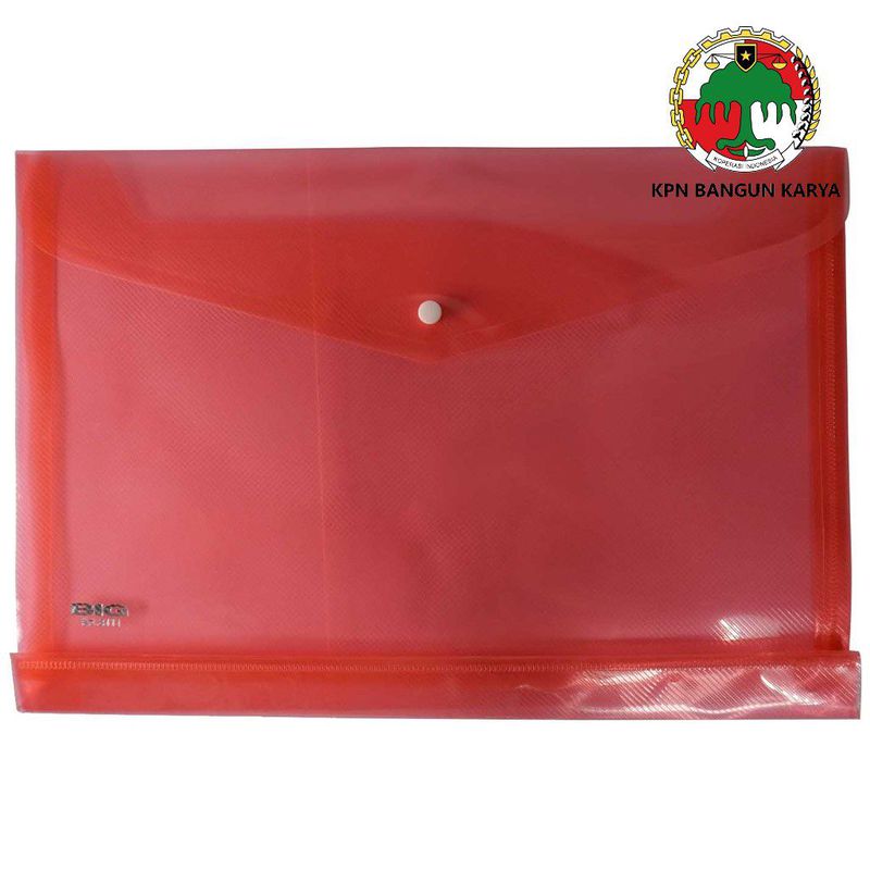 BIG good Map Kancing 1 Plastik / Map Dokumen Kancing 1 Transparan F4 ...