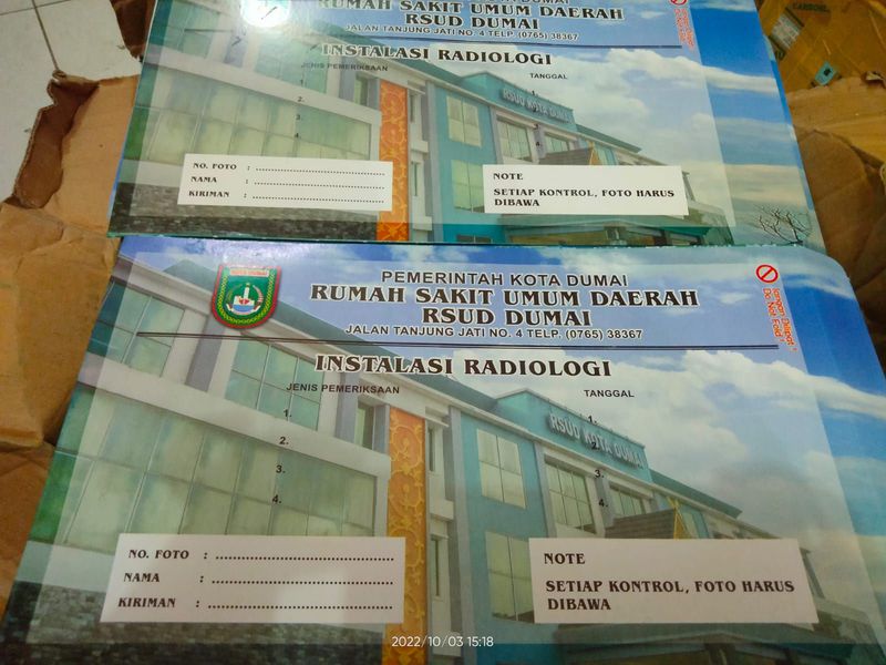 CETAKAN BLANGKO AMPLOP RONTGEN KECIL