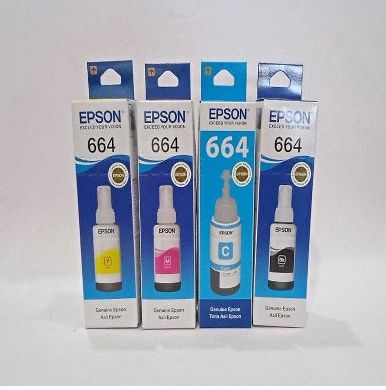 TINTA EPSON 664 ORI - Biru