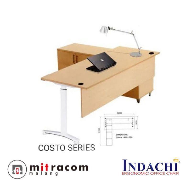 Indachi Costo Meja Direktur - DD200+CR.CT HPL