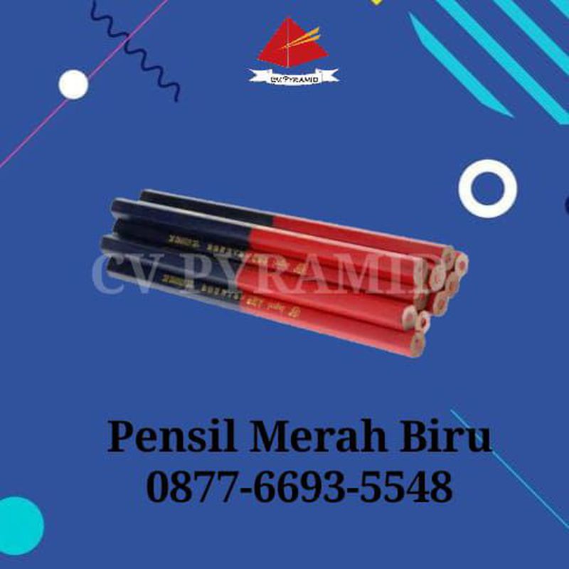 PENSIL MERAH BIRU