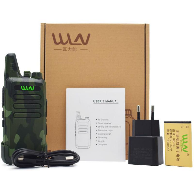 HT WLN C1 UHF 400-470MHZ Walky Talky 16 Channel Walkie Talkie - Merah