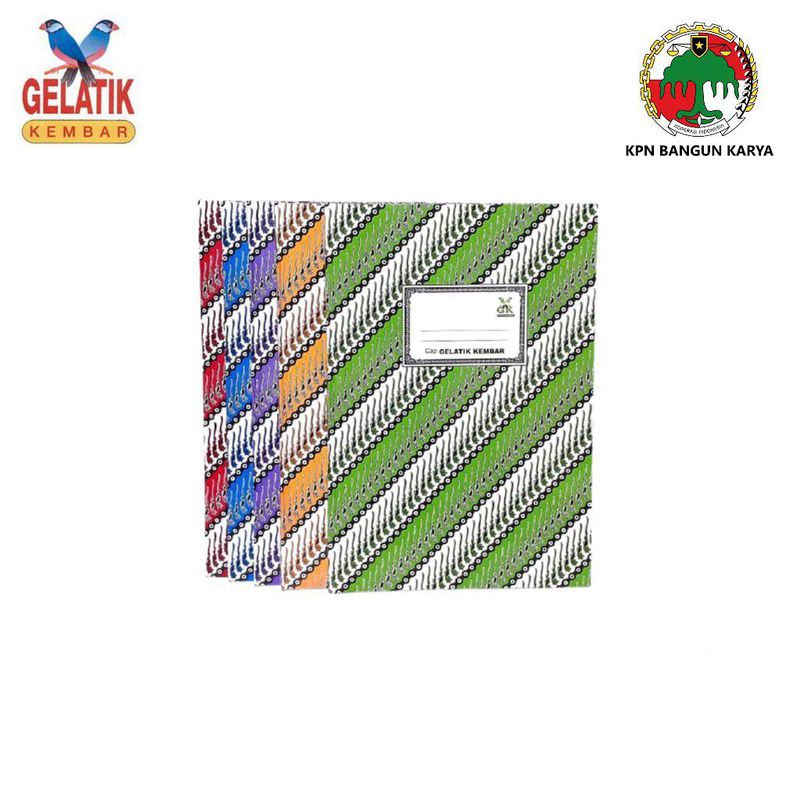 Buku Batik Hard Cover Folio 100 Lembar Gelatik Kembar