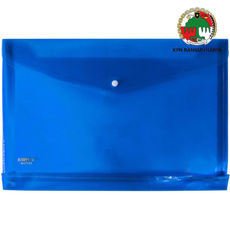 BIG good Map Kancing 1 Plastik / Map Dokumen Kancing 1 Transparan F4 ...