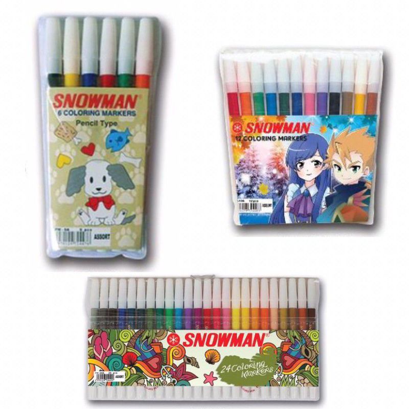 SPIDOL WARNA SNOWMAN - 24 Warna