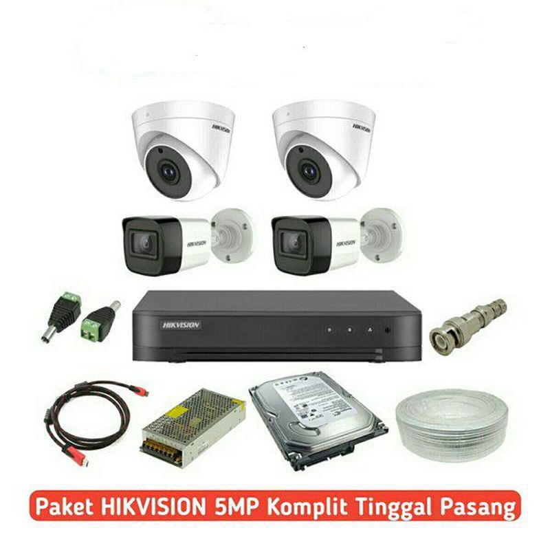 Paket CCTV 4 Camera 5 MP