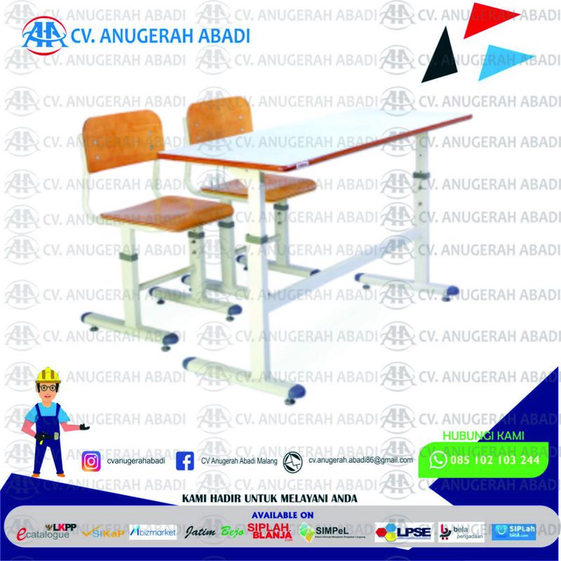 MEJA KURSI SEKOLAH CHITOSE MANABU AH 02 (1SET)