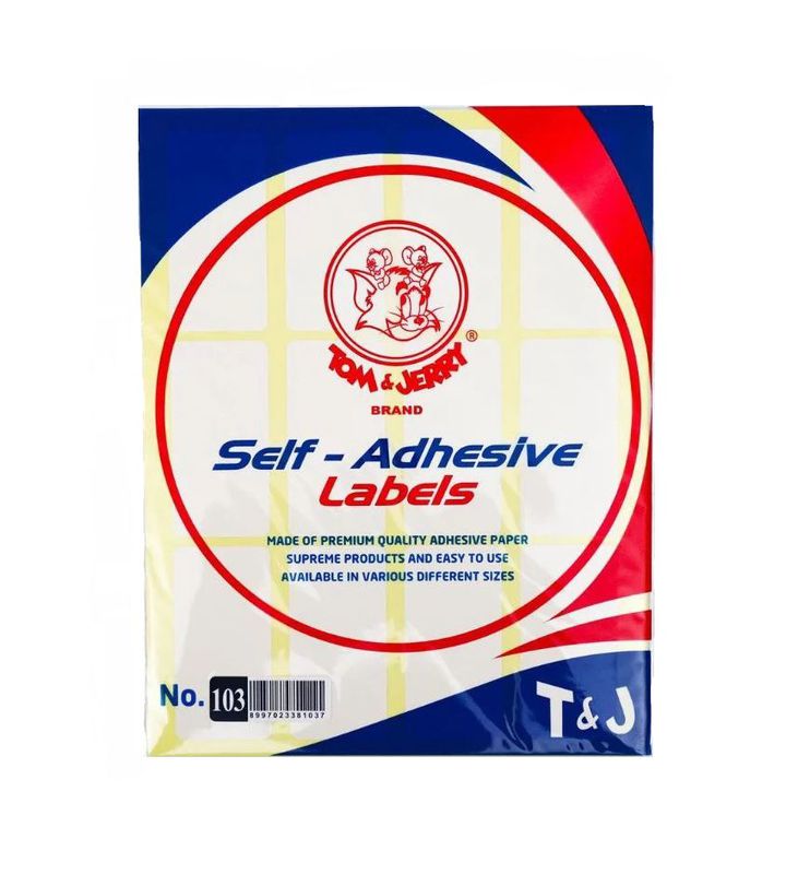 LABEL TOM AND JERRY NO 103 ( KERTAS STIKER )