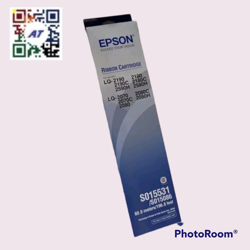 epson ribbon cartridge/ pita Epson lQ 2180 2190 original-hitam