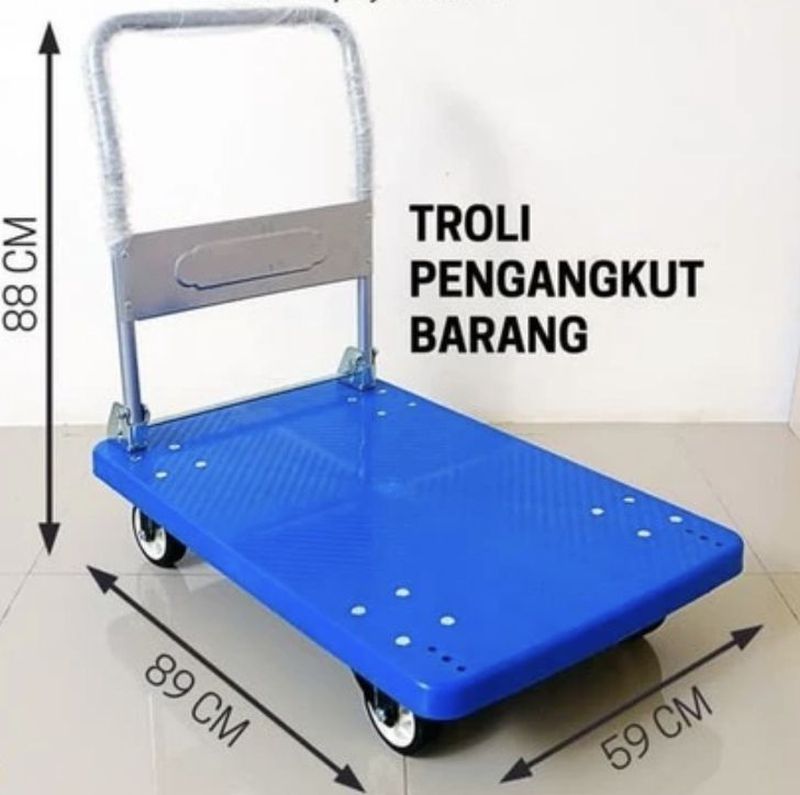 TROLI BARANG DORONG LIPAT BESAR 300kg