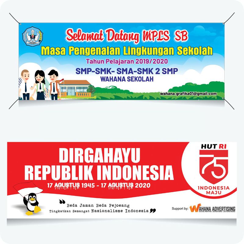 Spanduk Banner Outdoor Fontlite 440 gsm