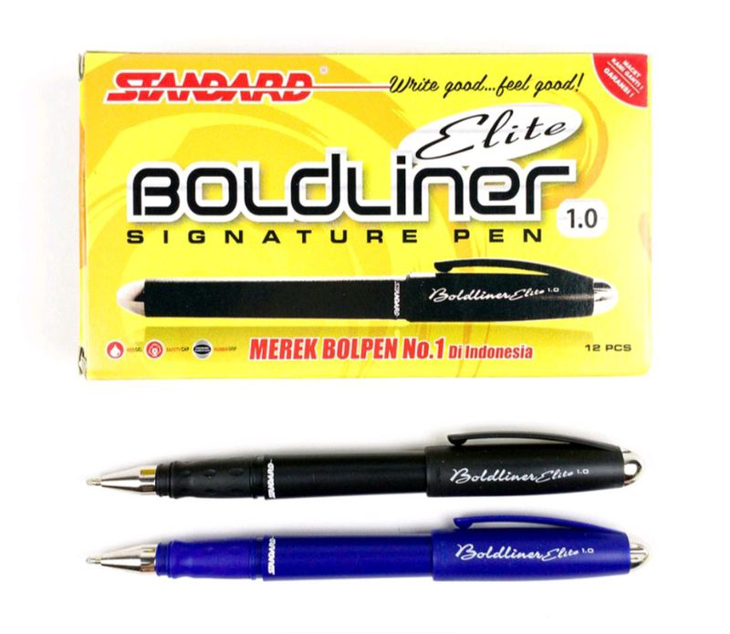 Pulpen Standard Boldliner Elite Signature 1.0 mm - Biru