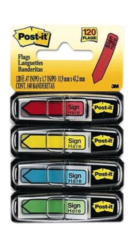 Post it 684-SH Flag Sign Here Arrow