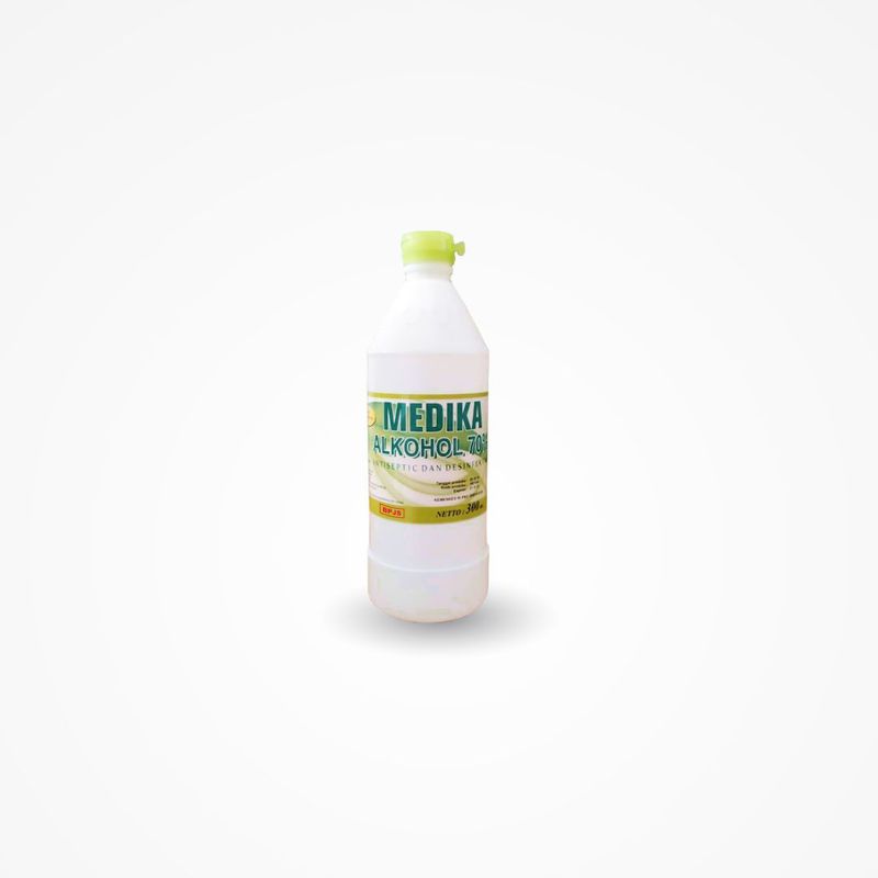 MEDIKA ALKOHOL UKURAN 70% UKURAN 300 ML - Liter