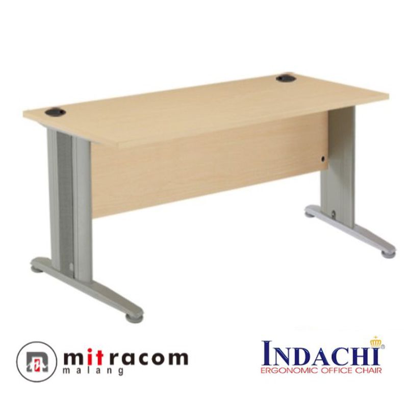 Indachi Titanium DD 121 T Meja Kantor 1/2 Biro - Melamine