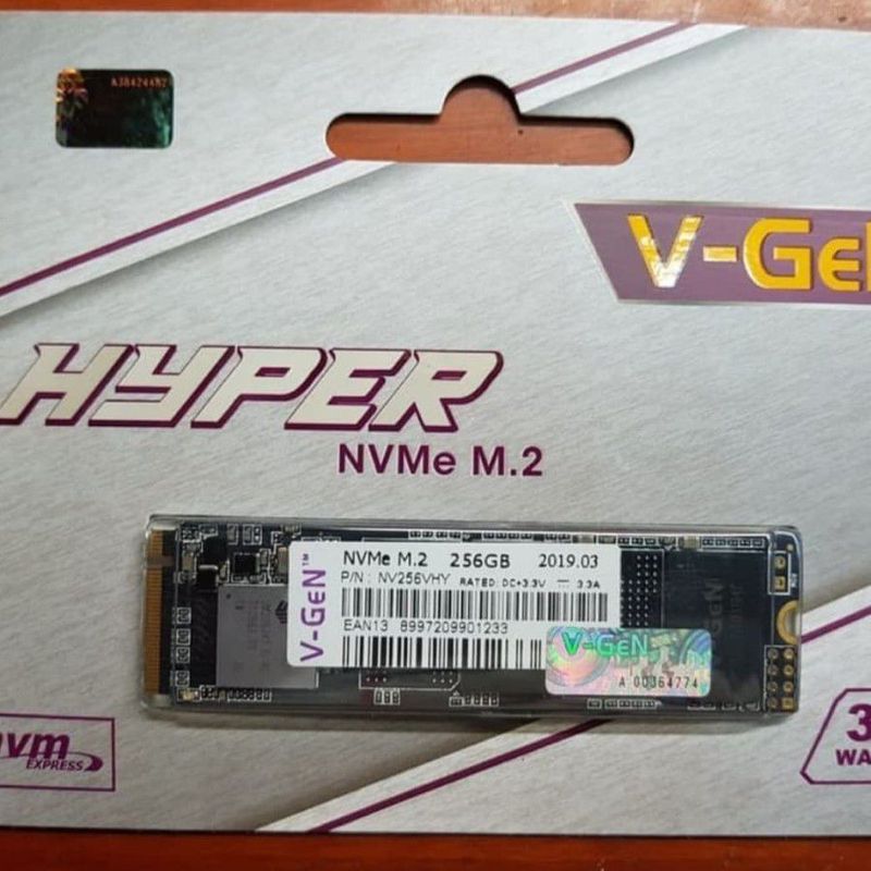 SSD 256GB NVME M.2 / M2 V-GeN Hyper 256 GB