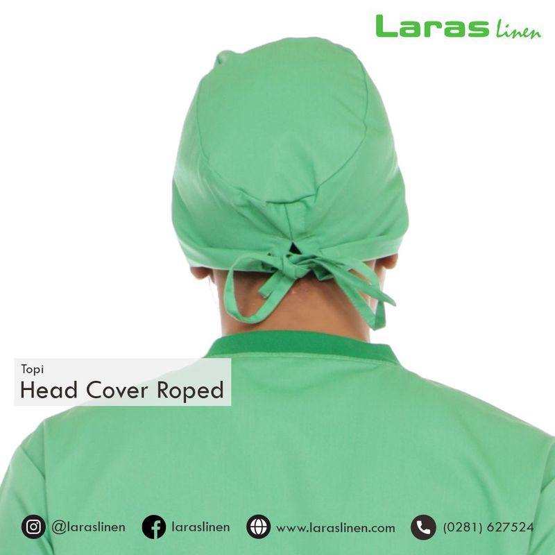 PENUTUP KEPALA MEDIS TOPI TALI - HEAD COVER ROPED - STANDAR - SOLID