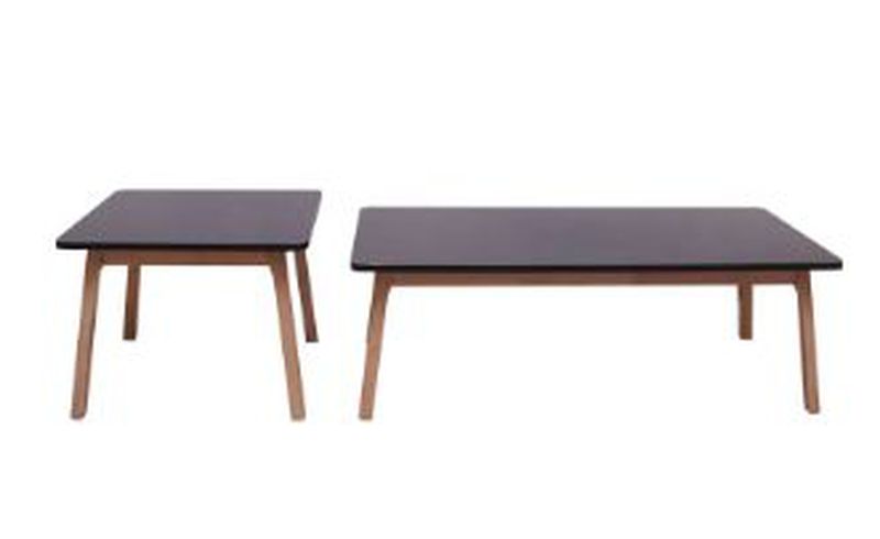 MAGNA TABLE SET GREY VENEER