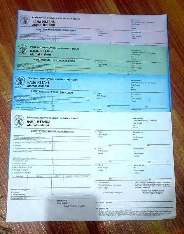 FOAM SPPD (Surat Perintah Perjalanan Dinas)