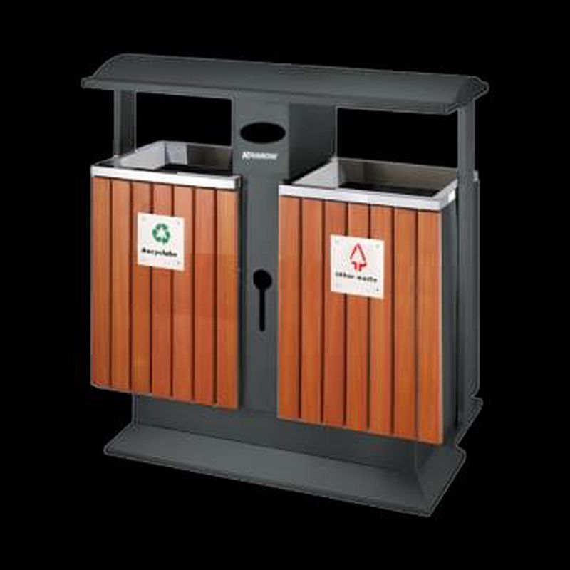 KRISBOW TEMPAT SAMPAH OUTDOOR 2 KOMPARTEMEN