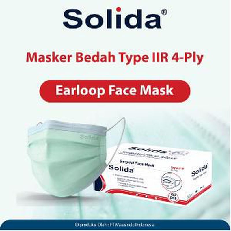 SURGICAL FACE MASK EARLOOP IIR - 4PLY