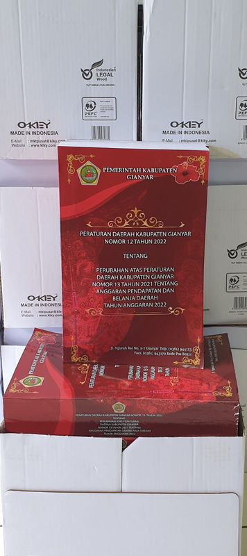 Cetak Perda Perubahan TA 2022
