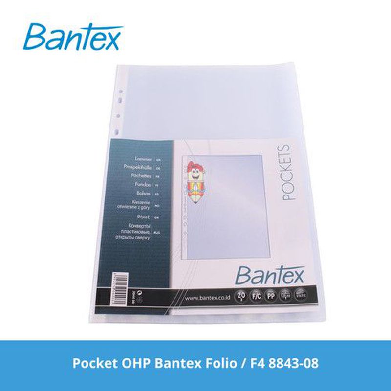 Sheet Protector / Plastik Pocket Bantex 8843 F4