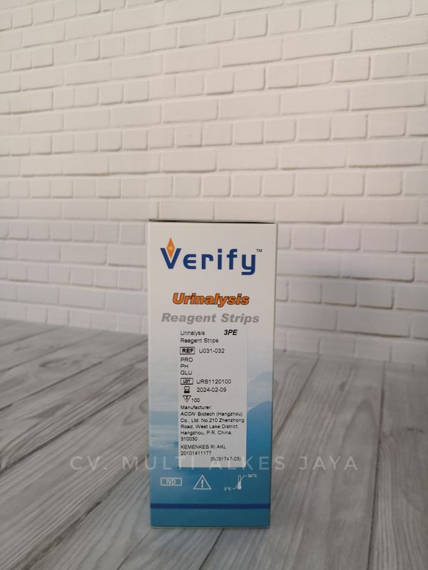 Verify 3 Parameter / Stik Urin 3 Parameter (PRO, PH, GLU) / Urine ...