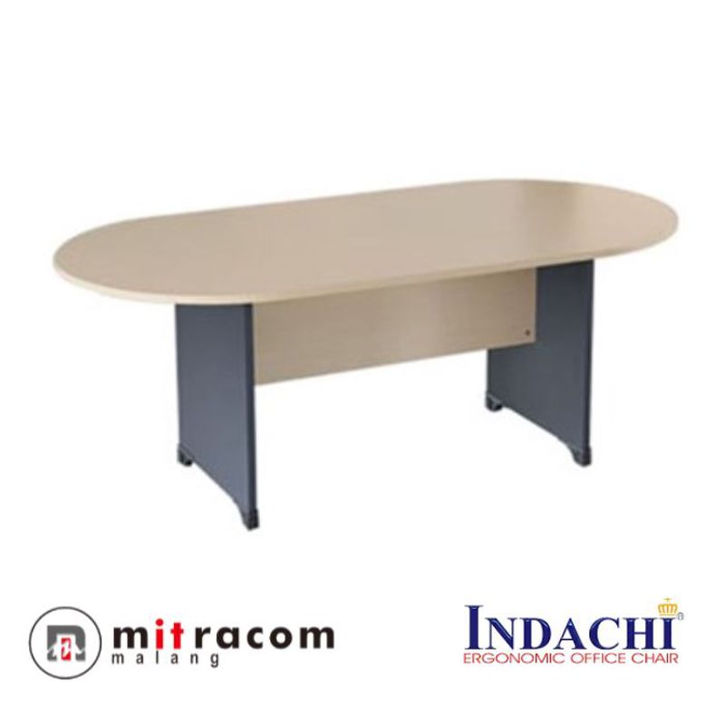 Indachi Performa Meja Rapat Oval Kaki Panel - DMT 113 PF