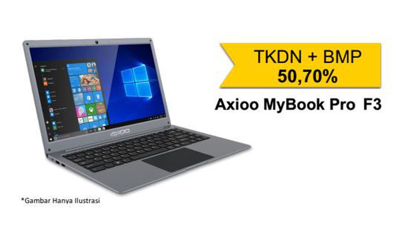 Axioo MyBook Pro F3 Intel Core i3 Ram 8GB - 512 GB SSD