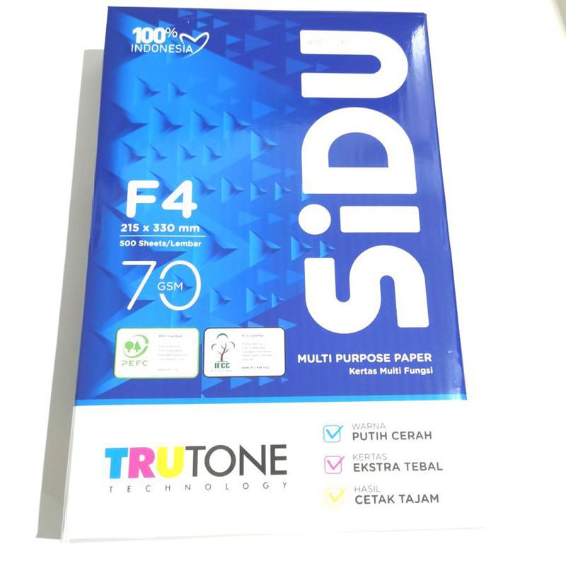 Kertas HVS Folio F4 70 Gsm Sidu