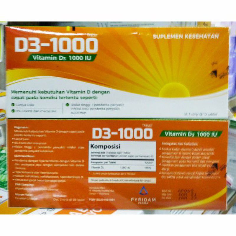 VITAMIN D 1000 TABLET (PYRIDAM)