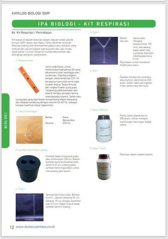 PERALATAN ALAT LAB IPA BIOLOGI KIT REPARASI