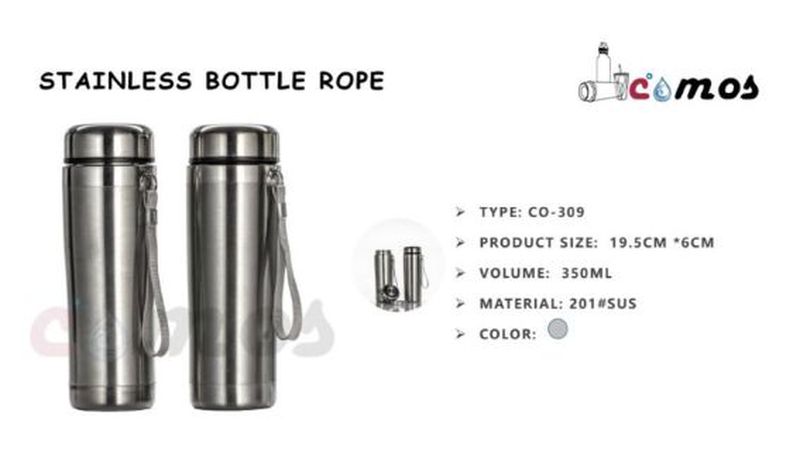 Botol Minum Custom Stainless Bottle Rope Hot & Cool Type CO-309 Ukuran ...
