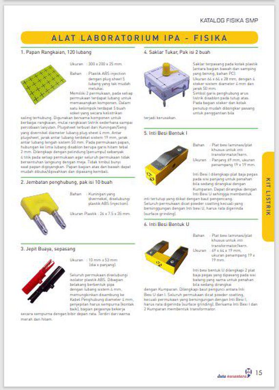 PERALATAN ALAT LAB IPA FISIKA KIT LISTRIK DAN MAGNET