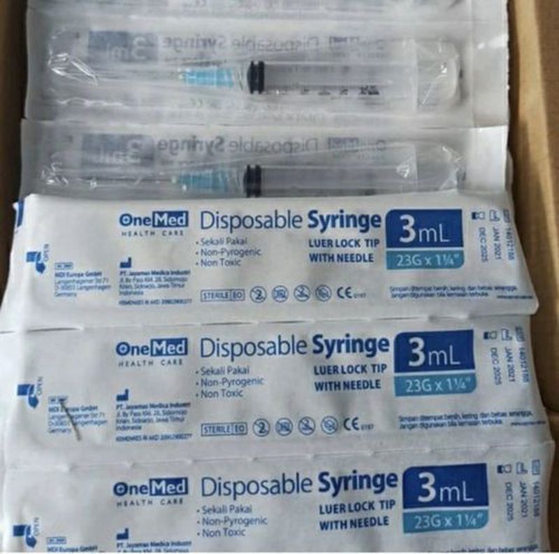 spuit 3cc onemed. syringe 3mL