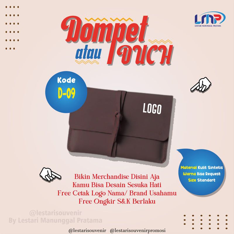 merchandise souvenir pouch atau dompet - 09 custom