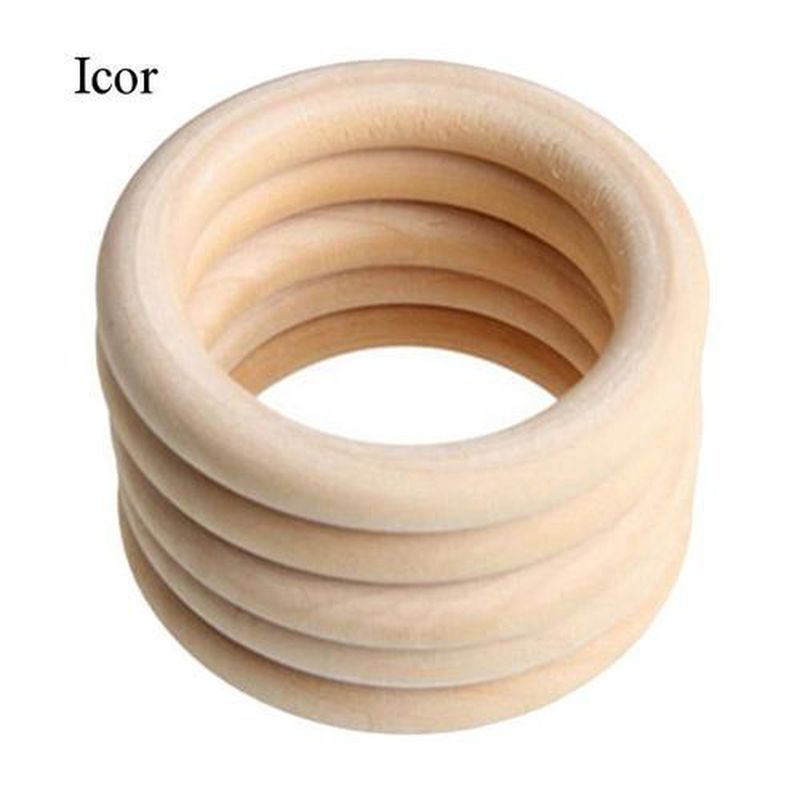 Ring Kayu Macrame set (isi 15 pcs)