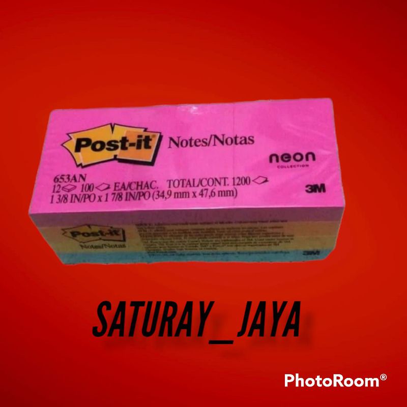 Post It Sticky notes 653 3M Warna
