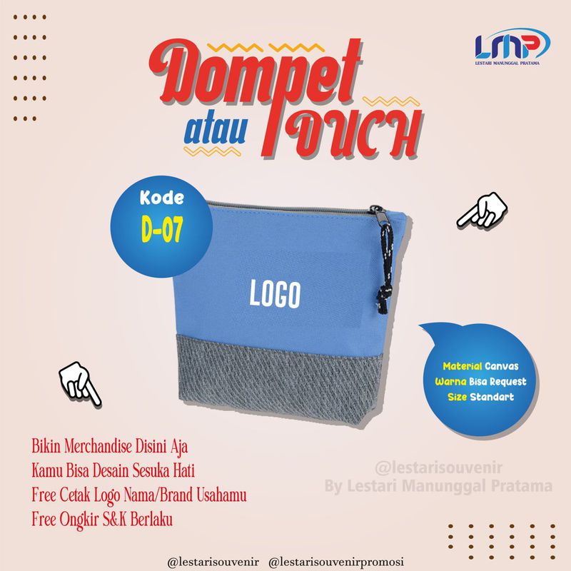 merchandise souvenir pouch atau dompet - 07 custom