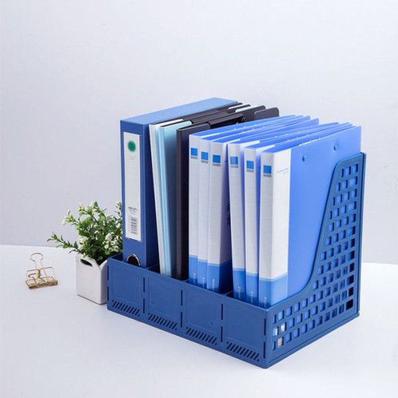 File Tray / Rak Box File Bahan Plastik 4 Sekat