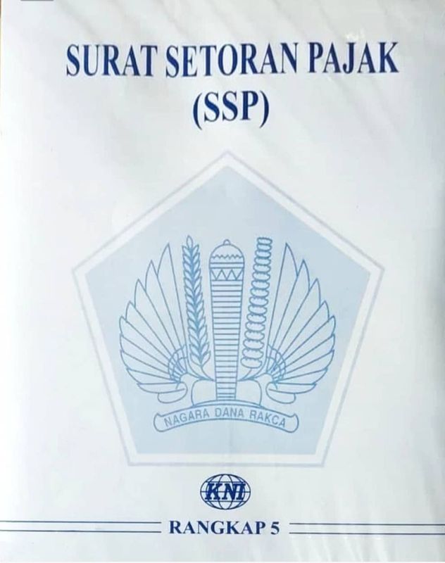 KNI Surat Setoran Pajak (SSP) 5 Rangkap