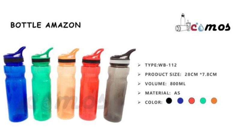 Bottle Amazon Plastik Type WB-112 Ukuran 800 ML
