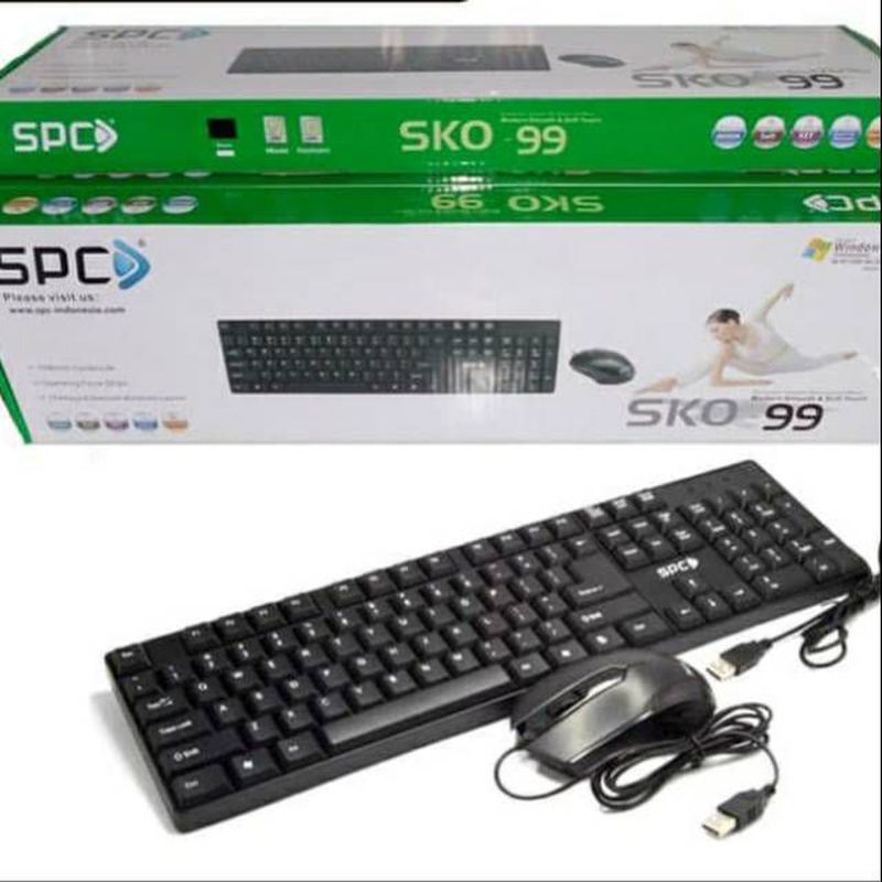 Keyboard dan Mouse Bundle SPC SKO 99
