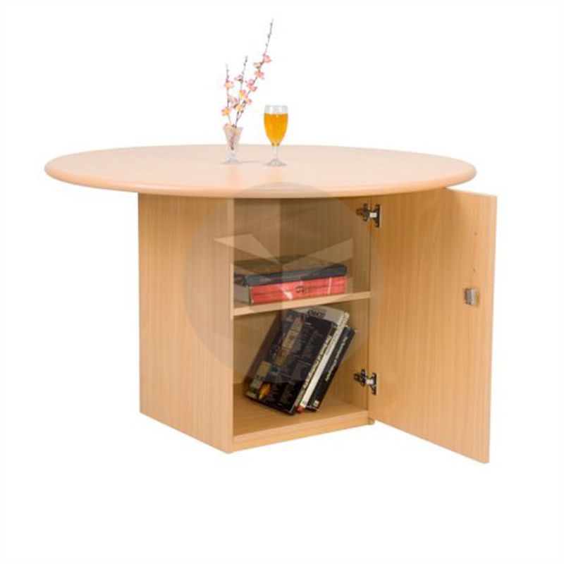 Meja Meeting Bundar Kantor / Meja Rapat Kerja Kantor Bundar Aditech SR 1203