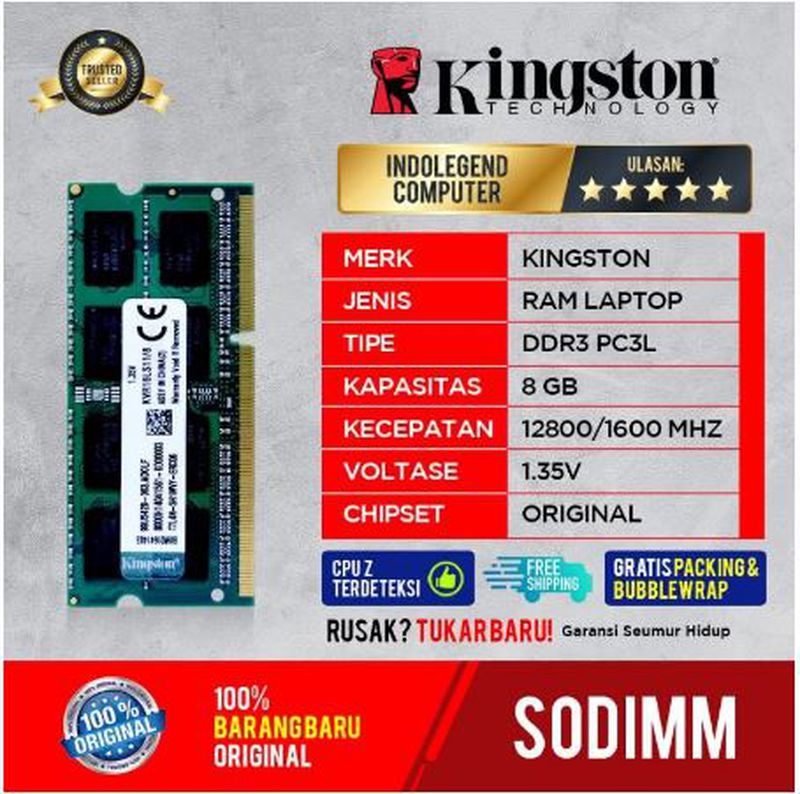 Ram Ddr3l 4gb